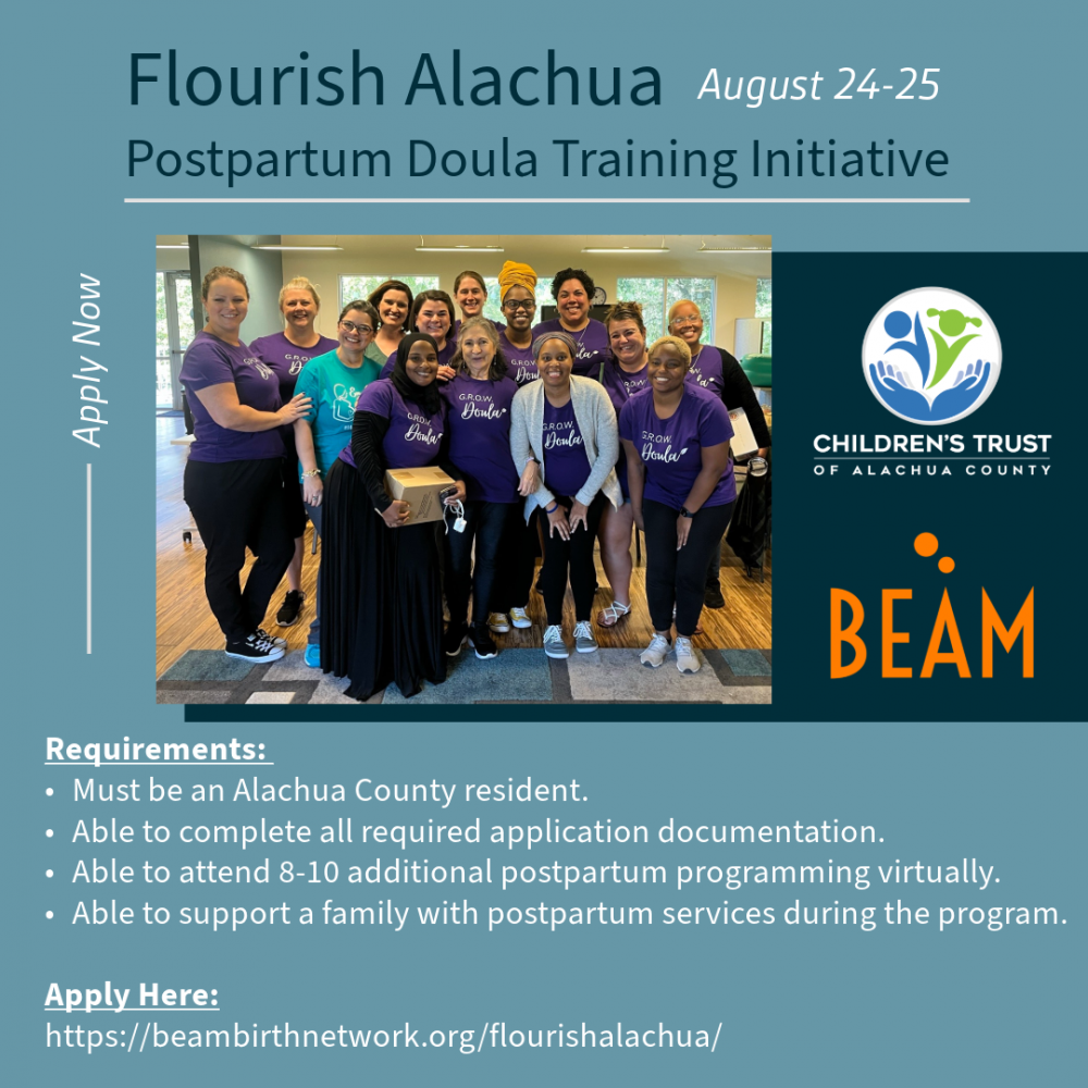 Flourish Alachua program to increase trustworthy postpartum support options for moms, babies ...
