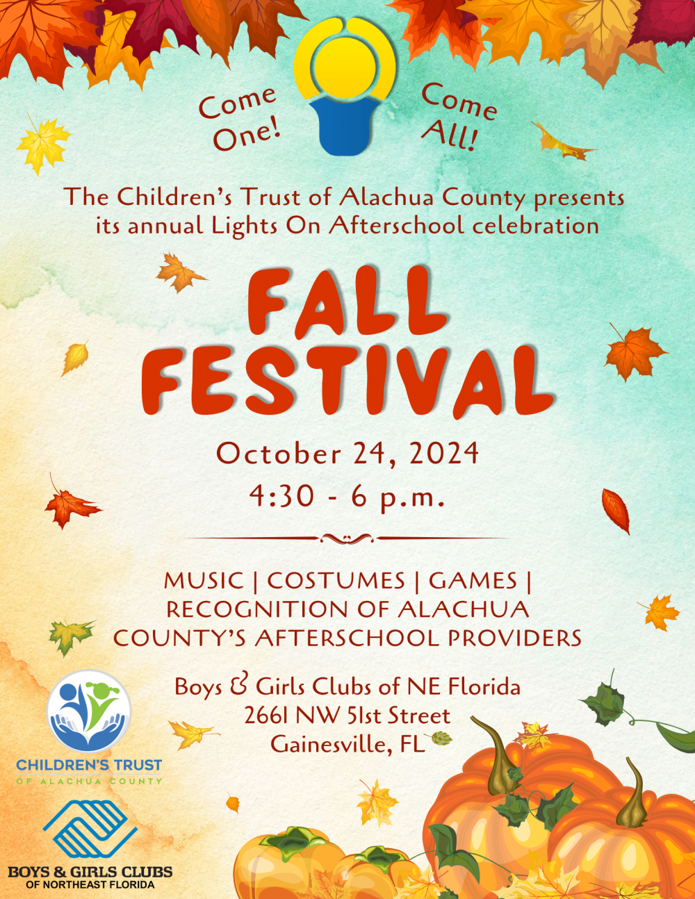 Family fall fun at Children's Trust signature event, Lights On ...